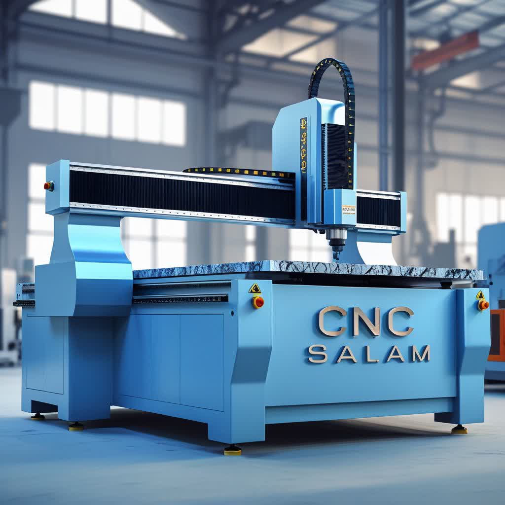 دستگاه سی ان سی سنگ چهار کله cs4 - cnc salam